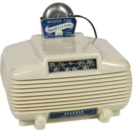 Coin Operated Radio, Whisper Tone, Mfgd By National
