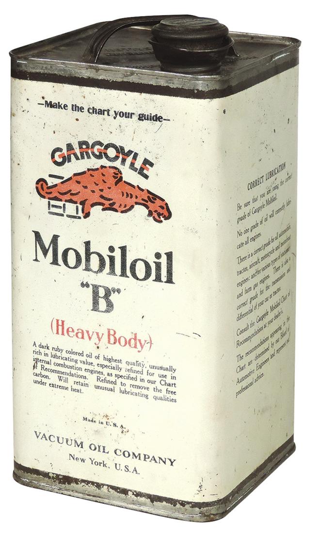 Petroliana Mobiloil Gargoyle "b" Motor Oil Gal Can