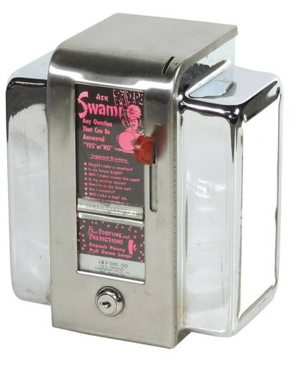 Coin-operated Swami yes or no answer machine, 1 Cent, - Nov 03, 2019 ...