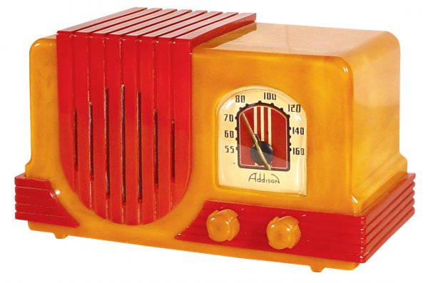 Radio, Addison, Model 2c, Marbleized Butterscotch