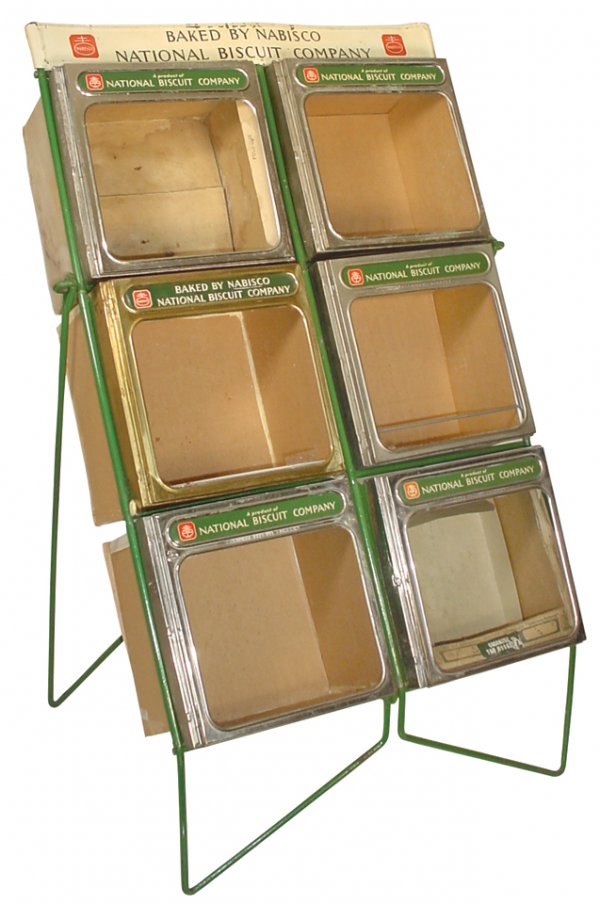 0736: National Biscuit Co. display rack, wire rack w/6 - May 03, 2008 ...