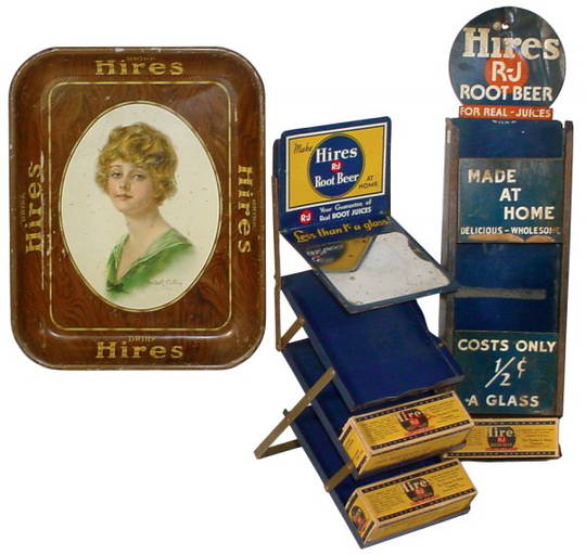 Hires Root Beer folding counter & hanging display - May 04, 2008 | Rich ...