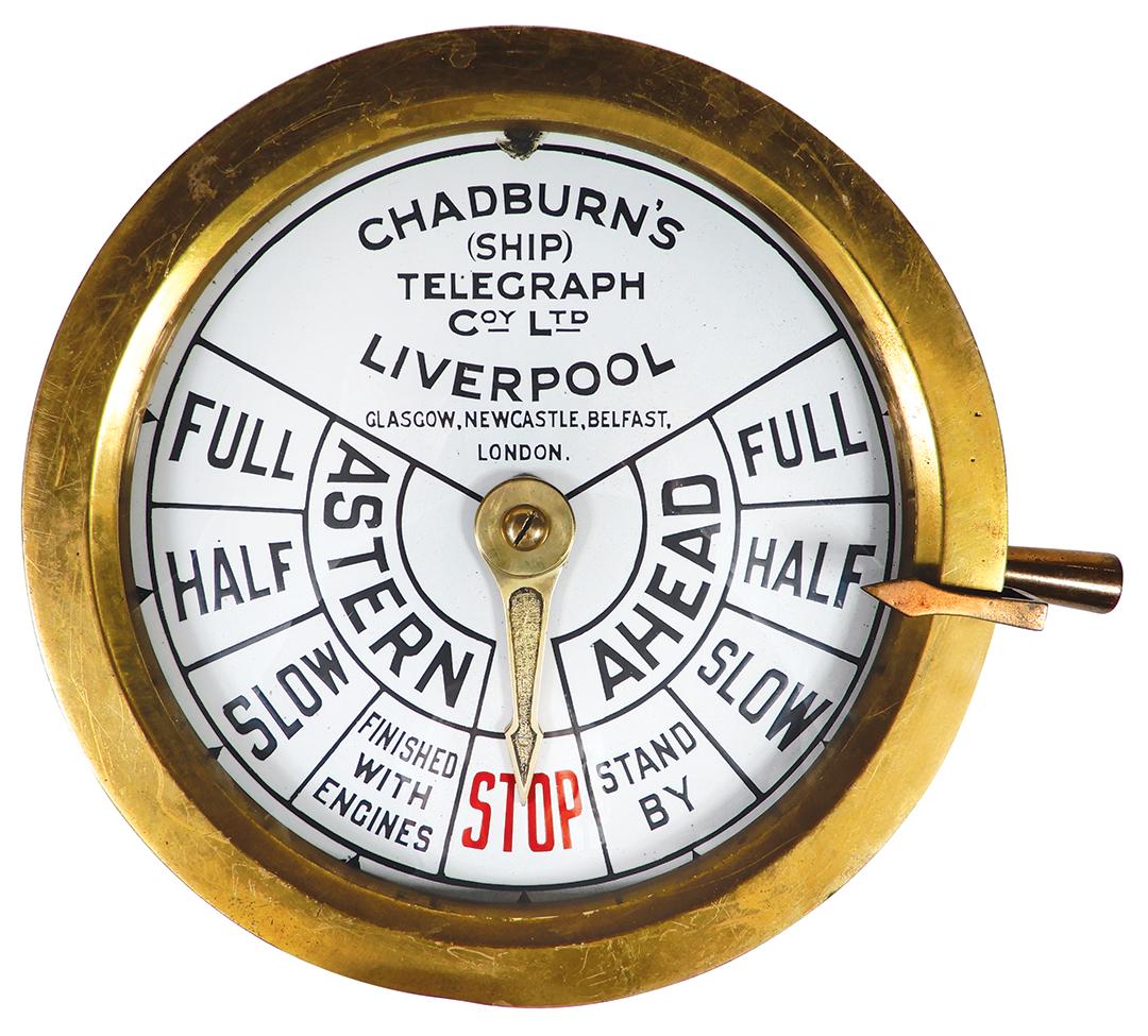 Maritime, Ship's Engine Telegraph, Chadburn's,