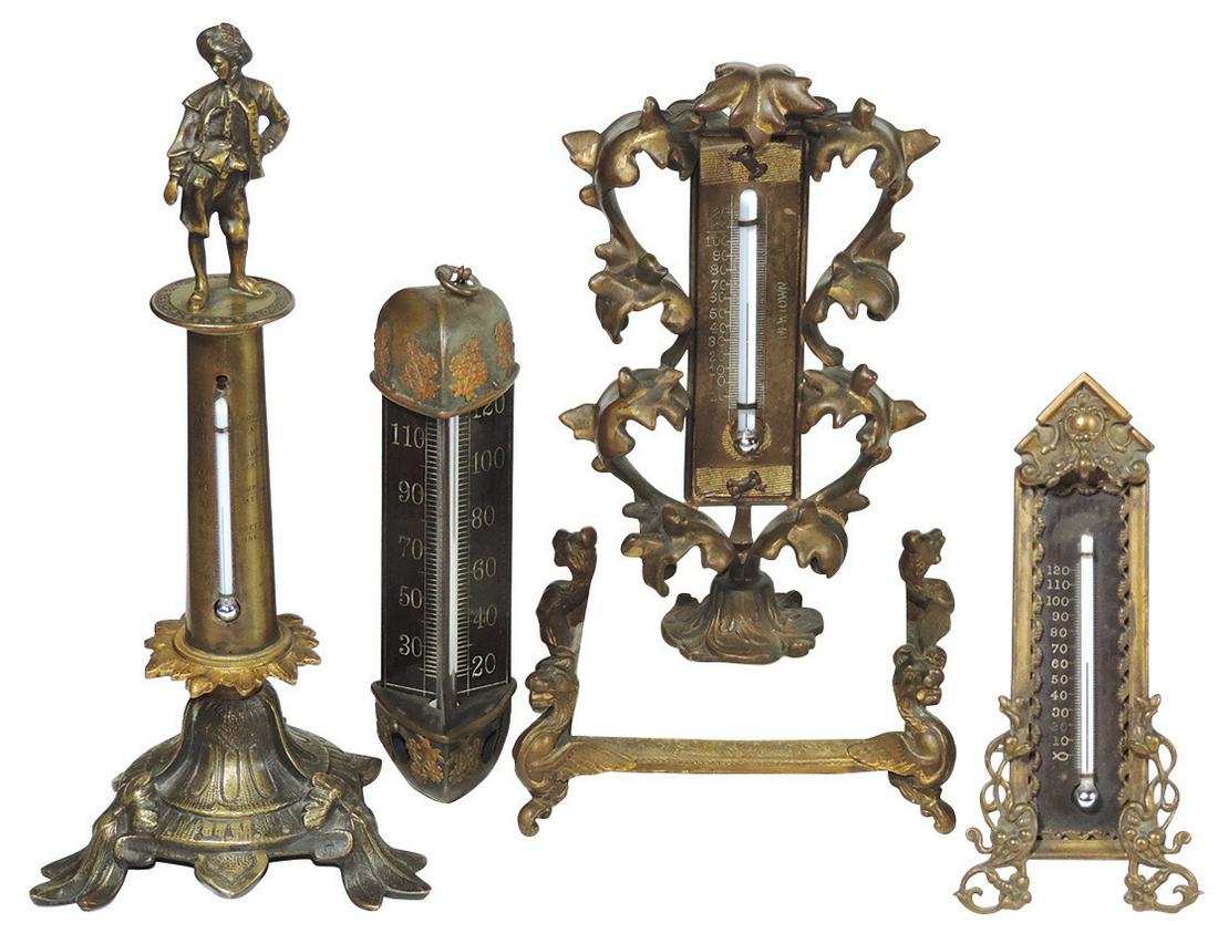 Victorian Thermometers (4), Rococo gilt bronze w/onyx - Jul 26, 2020 ...