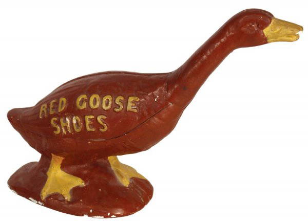 Red Goose Shoes Display Figure, Chalkware W/orig