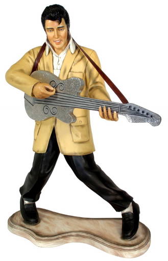 Display Figure, Elvis, Painted Fiberglass, Vg Con