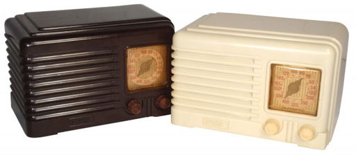 0612: Radios (2), both Fada Model 740, brown & white Ba - Mar 22, 2009 ...