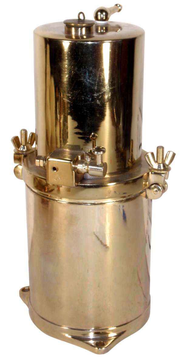 0791: Automobile brass acetylene generator, Exc cond, 1