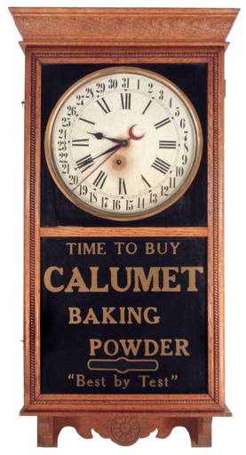 Calumet Baking Soda clock, calendar regulator, fa - Mar 22, 2009 | Rich ...