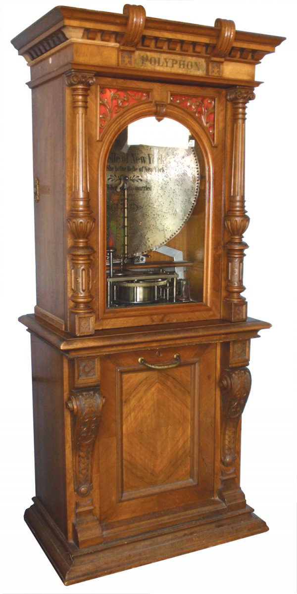 0930: Coin-operated disc player, Polyphon, Style 54 w/m