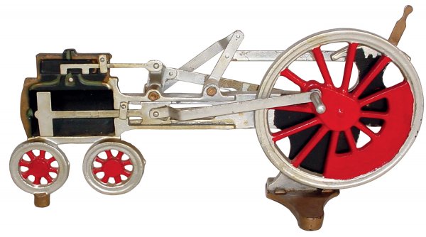 1006: Locomotive steam engine, working model w/cutaway