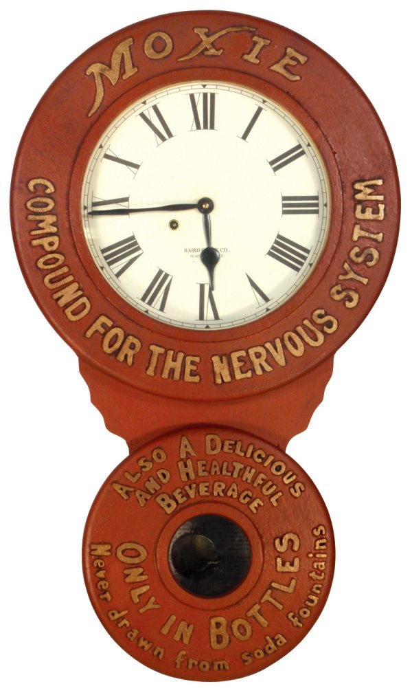 1013: Baird Moxie clock, modern wooden replica of the l