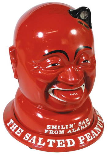 Coin Operated Smilin' Sam From Alabam' Salted Peanut