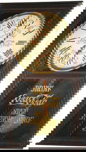 Coca Cola Store Regulator Clock, Ingraham Works,