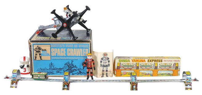 Mattel Matt Mason Space Crawler Set.