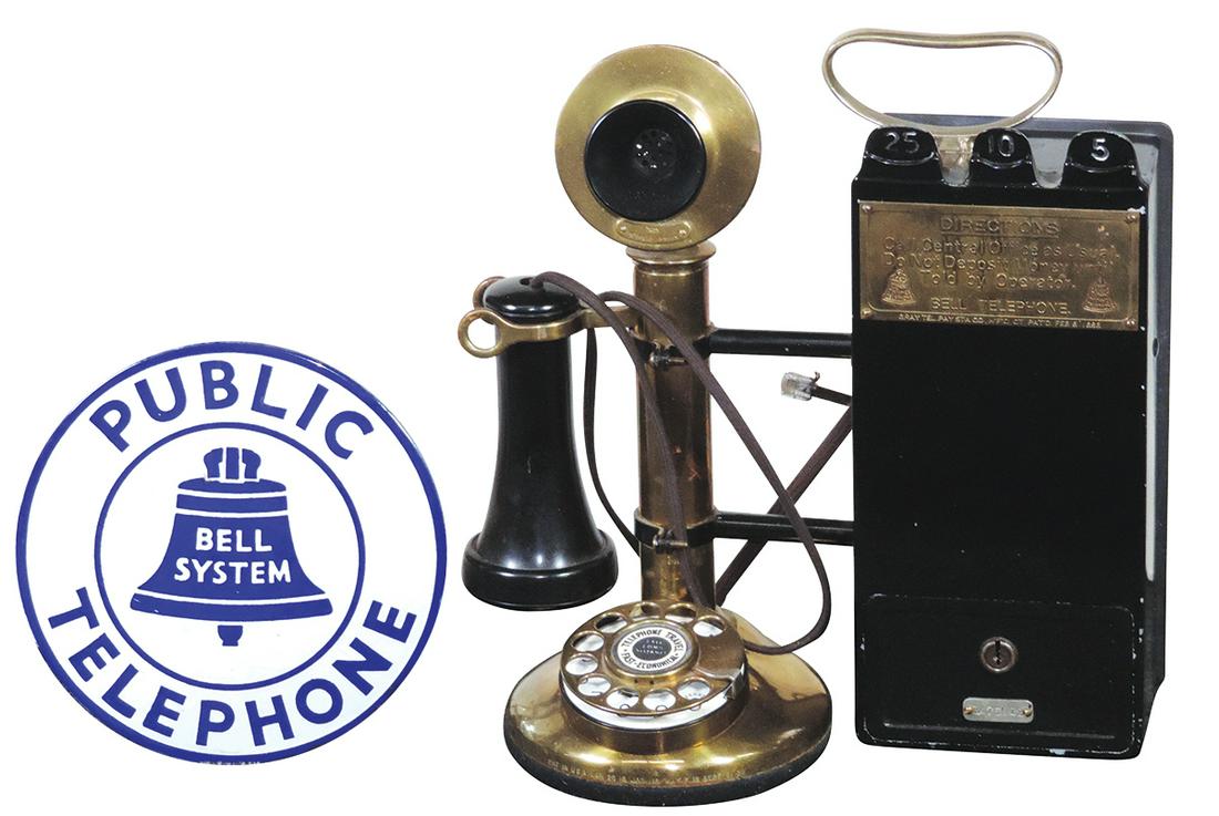 Coin Operated Telephone (2), Bell System Brass