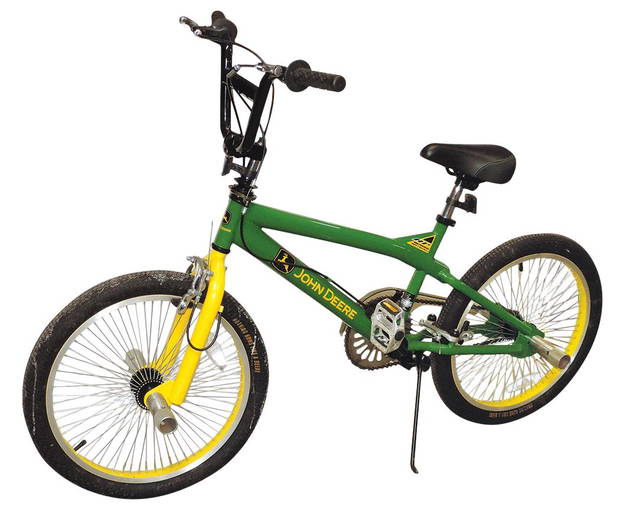 Bicycle, John Deere Bmx Single Speed W/front & Rear Brakes, 20"wheels, Exc Cond, 40"h X 58"l.