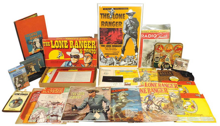 Western Character (20), Lone Ranger Games & Ephemera, Incl Parker Bros ...