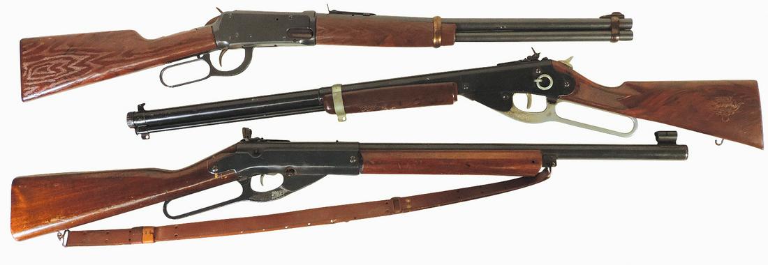 Air Rifles (3), Daisy Mod. 94 Red Ryder w/plastic stock, Mod. 99 w ...