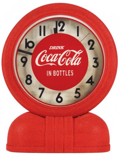 Coca Cola Counter Clock, "drink Coca Cola In Bottl