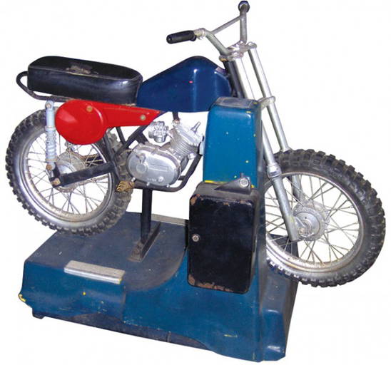 Coin Operated Motorcycle Child's Ride, Vg Working