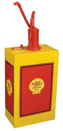 Lubester, Shell Golden 20 gal Motor Oil, custom professional repaint ...