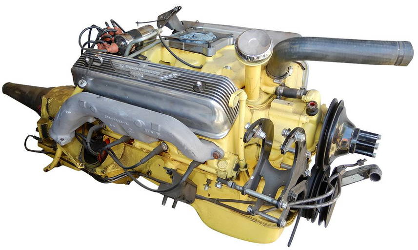 Engine, 1987 Ford 302ci Windsor (Mustang engine). It does turn. Likely ...