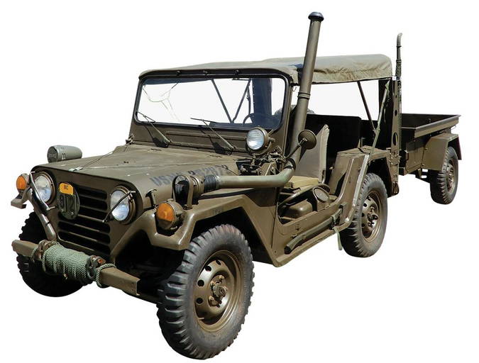 1971 Jeep, M151a2 Military 4x4 Truck And Trailer.this Is A Ford Built ...