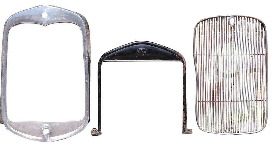 Ford Parts (3), Model T radiator shell, Model A chrome radiator shell ...