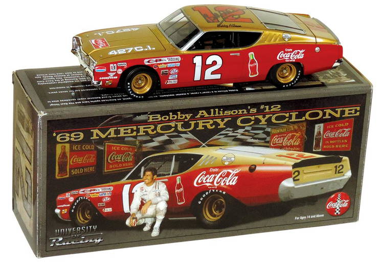 Nascar Scale Model Car, Bobby Allison's #12, 1/24 scale die-cast metal ...