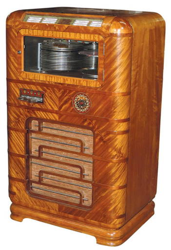 Coin-Operated Wurlitzer Juke Box, Simplex multi selector Model 616, Good working cond w/newer ...