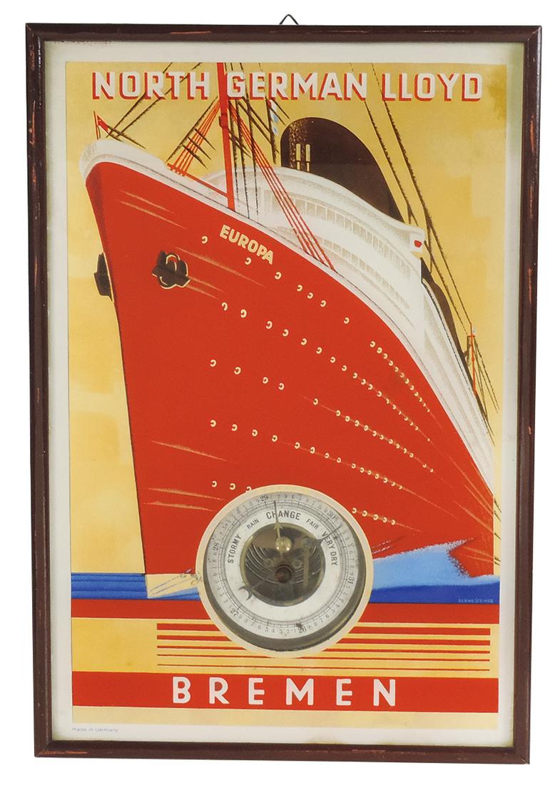 Militaria, Bernd Steiner Commemorative Barometer For The N. German ...