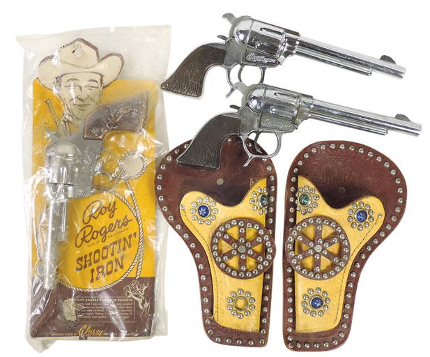 Cap Guns (3), Western Character Roy Rogers, "shootin' Iron", Mfgd By ...