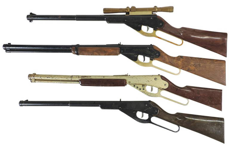 Air Rifles (4), All Mfgd By Daisy, Mod. 111, No. 1201, No. 1160 W/scope ...