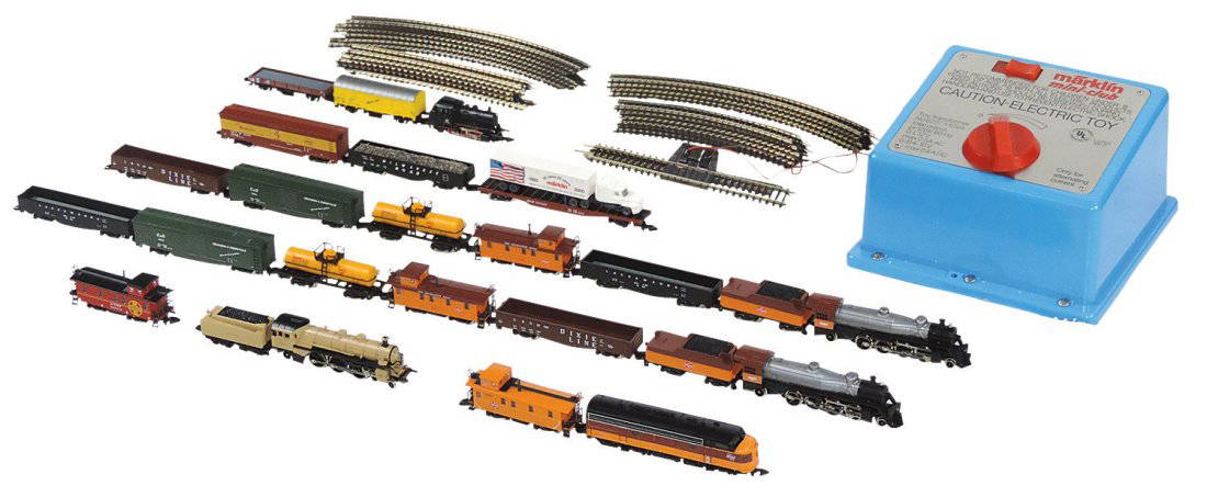 Toy Boxed Trains (9), Marklin Z Scale Mini Club, Comprising An 8182 ...
