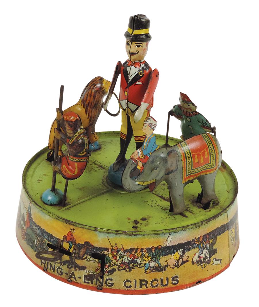 Toy Ring A Ling Circus, Mfgd By Louis Marx W/clockwork Figures, Litho ...