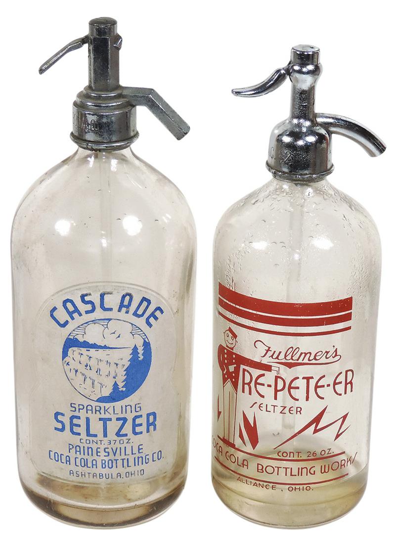 Coca-Cola Seltzer Bottles (2), Fullmer's RE-PETE-ER Seltzer-Coca-Cola ...