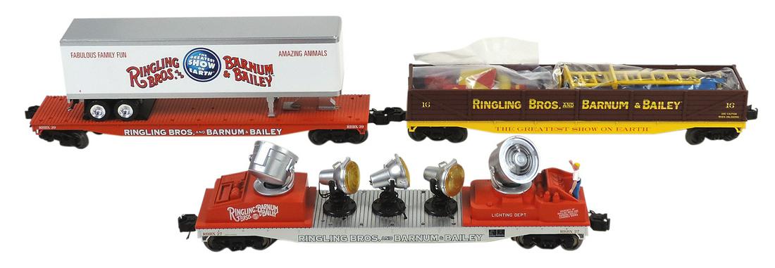 Toy Circus Train Cars (3), Ringling Bros. And Barnum & Bailey, Mfgd By ...