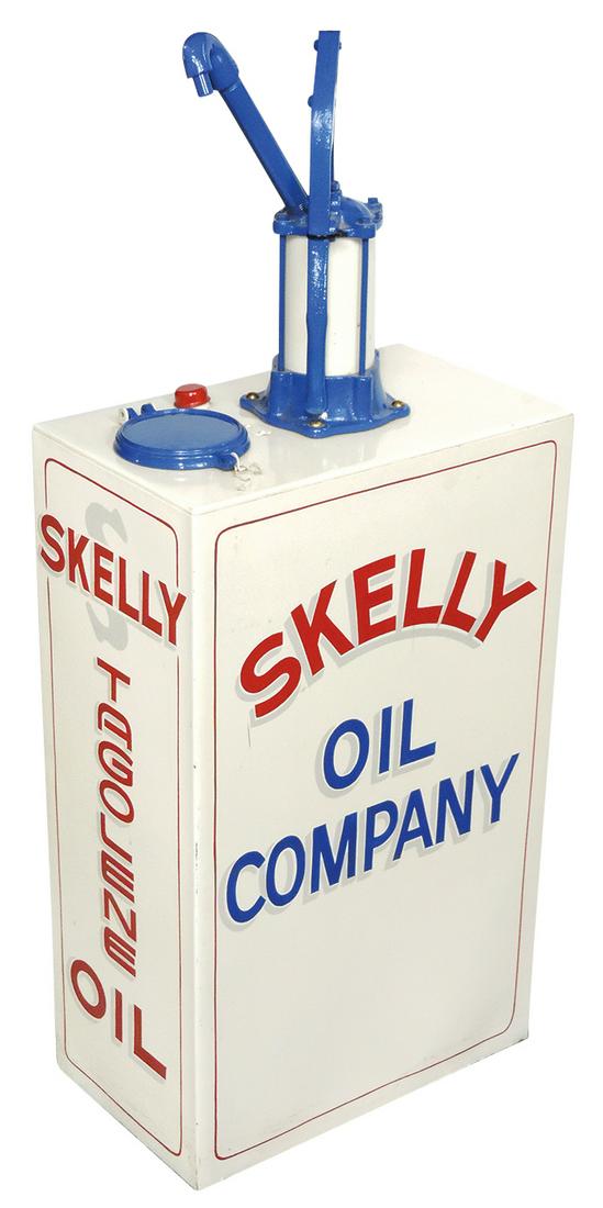 Petroliana, Skelly Oil Company Lubester, Pressed Steel 15 Gal, Prof ...