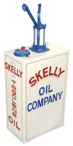 Petroliana, Skelly Oil Company Lubester, Pressed Steel 15 Gal, Prof ...