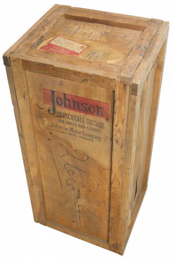 Boat Motor Shipping Crate For Johnson Outboard, S