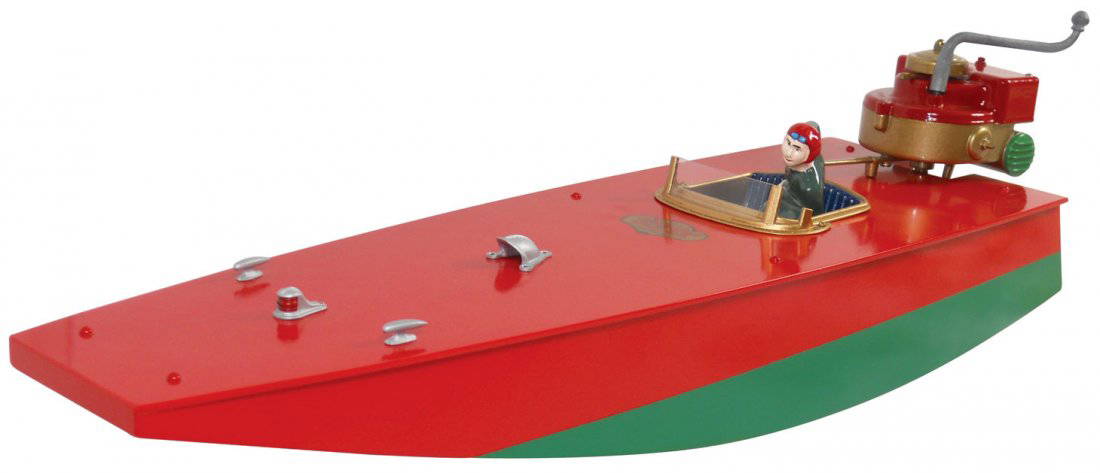 Toy Boat, Orkin Craft Outboard, Metal W/cast Meta