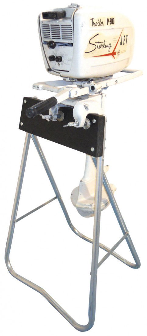 0433: Boat outboard motor w/stand, Starling Jet Troller