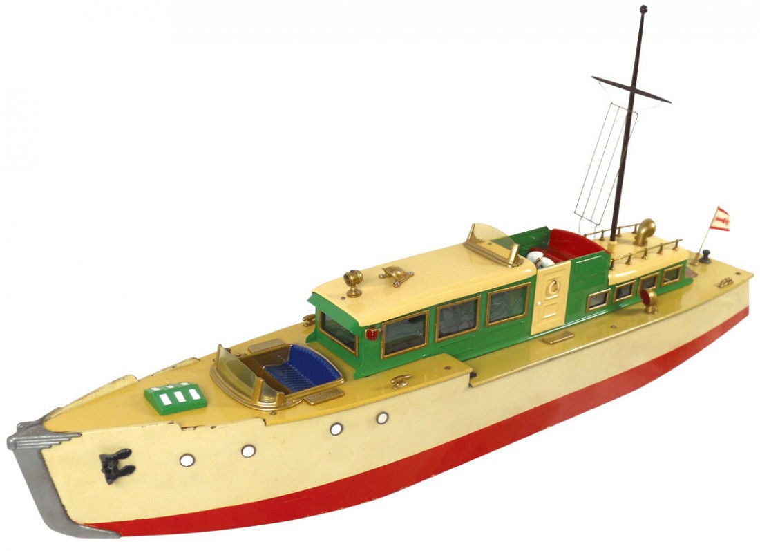 0888: Toy boat, Orkin Craft Deluxe Cabin Cruiser, wood - May 20, 2012 ...