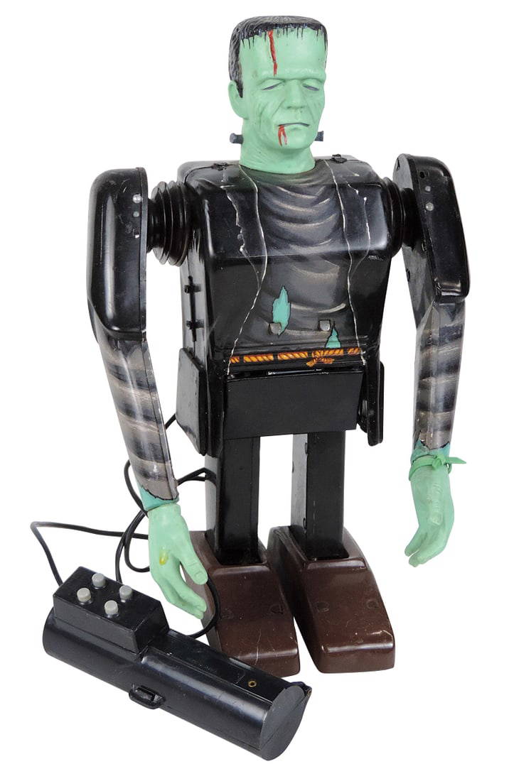Toy Figure, Frankenstein, Mfgd By Marx, B-o Litho On Tin W/4 Remote ...