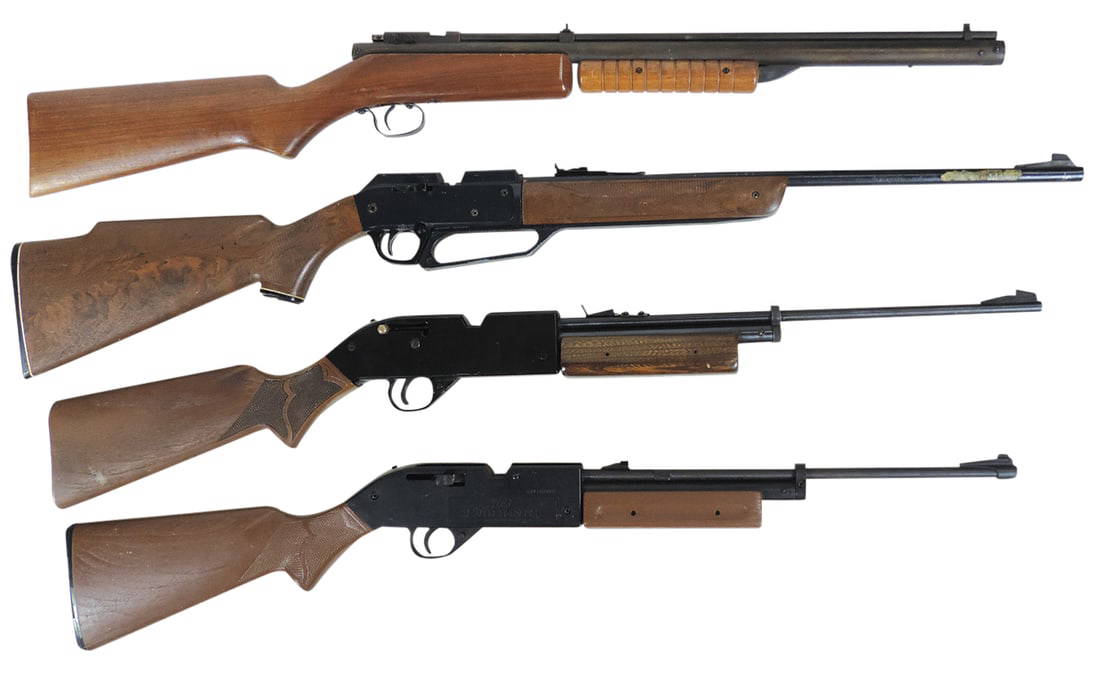 Toy Guns (4), Air Rifles, 2 Crosman Powermaster 760, Daisy Powerline ...