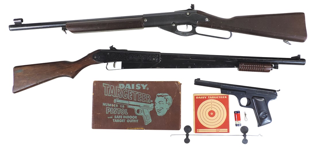 Toy Guns (3), Air Rifles & Pistol, Daisy No.118 Targeteer, Near-mint ...
