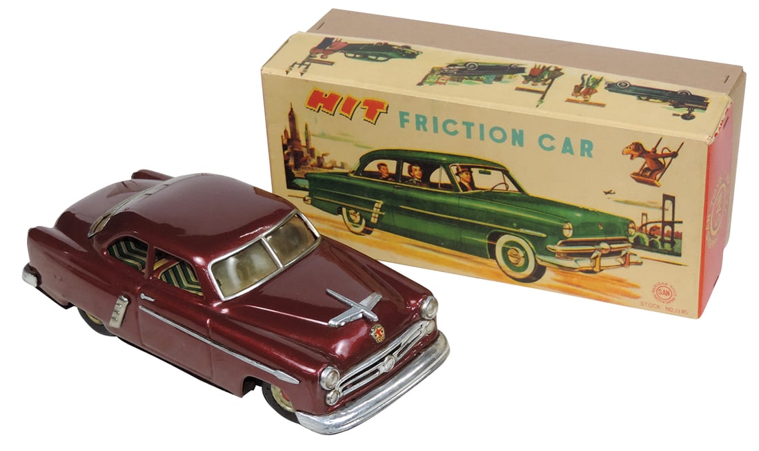 Toy Car, Mfgd By Marusan-japan, Litho On Tin Friction In Orig Box, Exc ...