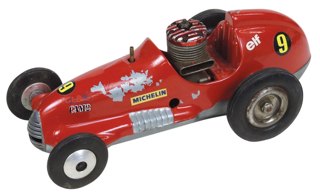 Toy Tether Car, Mccoy Thimble Drome, Gas-powered Cast Aluminum, C.1950 ...