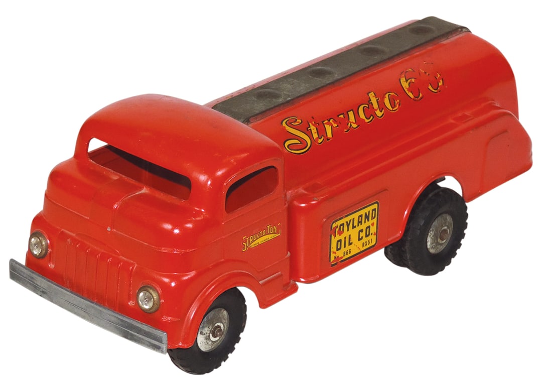 Toy Oil Tanker, Pressed Metal & Diecast Windup, Mfgd By Structo, C.1950 ...